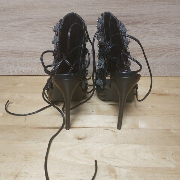 Shoes | Vigo Fiore Stiletto Heels Sz 11lace Up Party Gothic Elegant ...